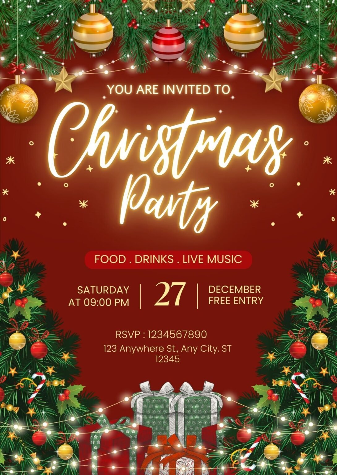 150+ Christmas Invitation Messages & Wording » Message Valley