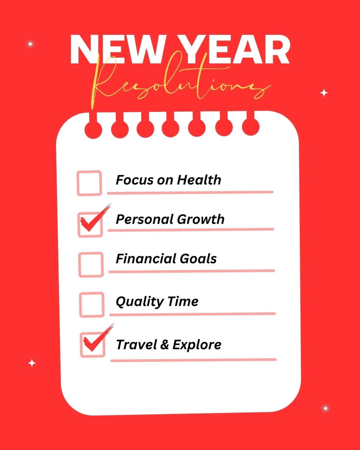 60+ New Year Resolution Ideas for 2026 » Message Valley
